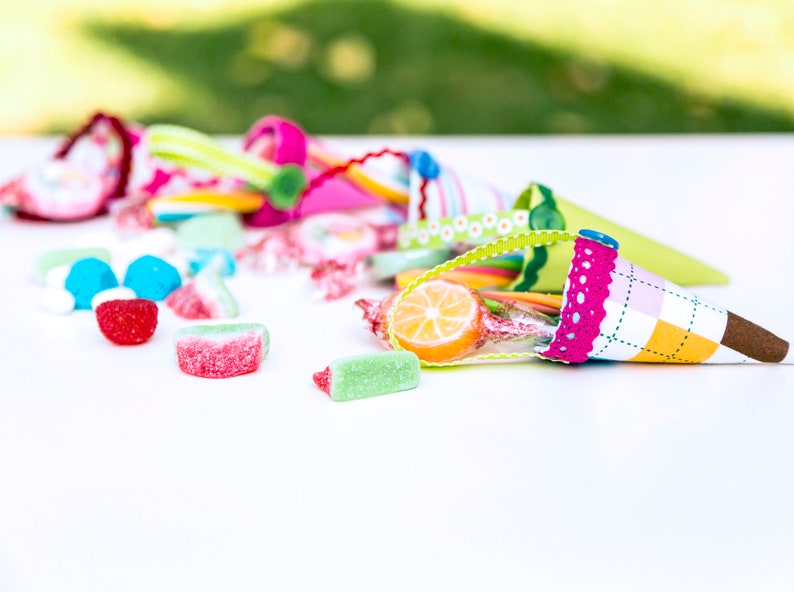 Templates to Make Fabric Party Cones - Candy Cone Template and ...