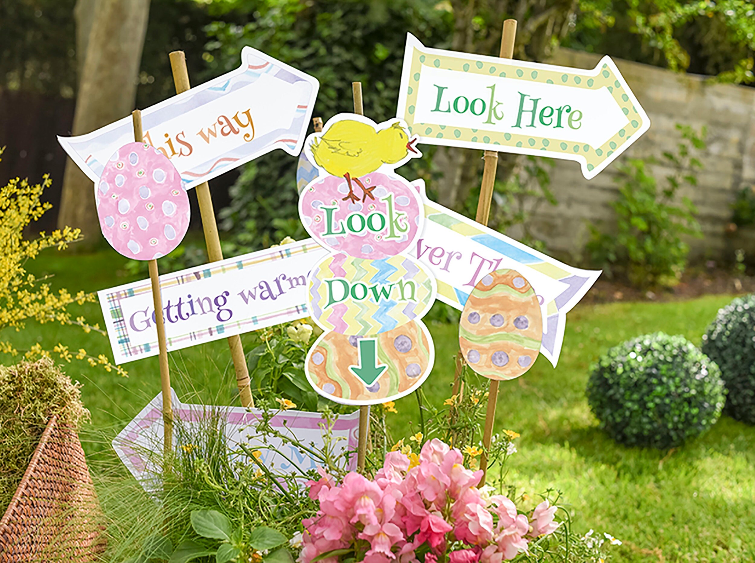 DIY Easter Egg Hunt Kit - Party Game Decoration - Direct Download - Cut ...
