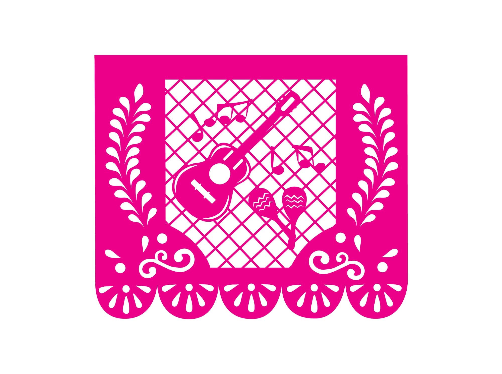 Papel Picado Clipart - Mexican Party Bunting - Banner, Garland - Party ...