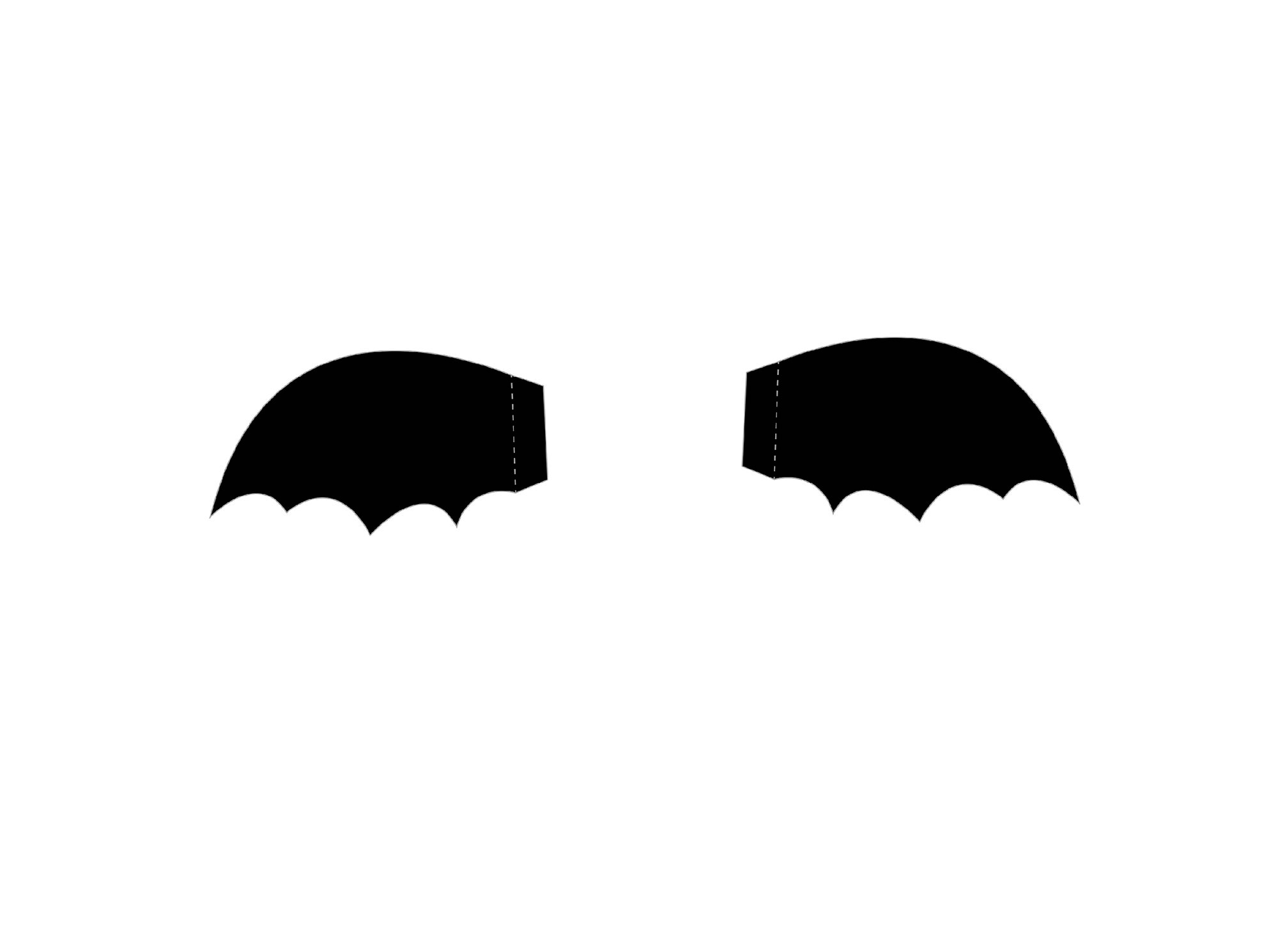 Bat Wings for Paper Cup, Gift Bag Decorating - Wings Template - Cricut ...