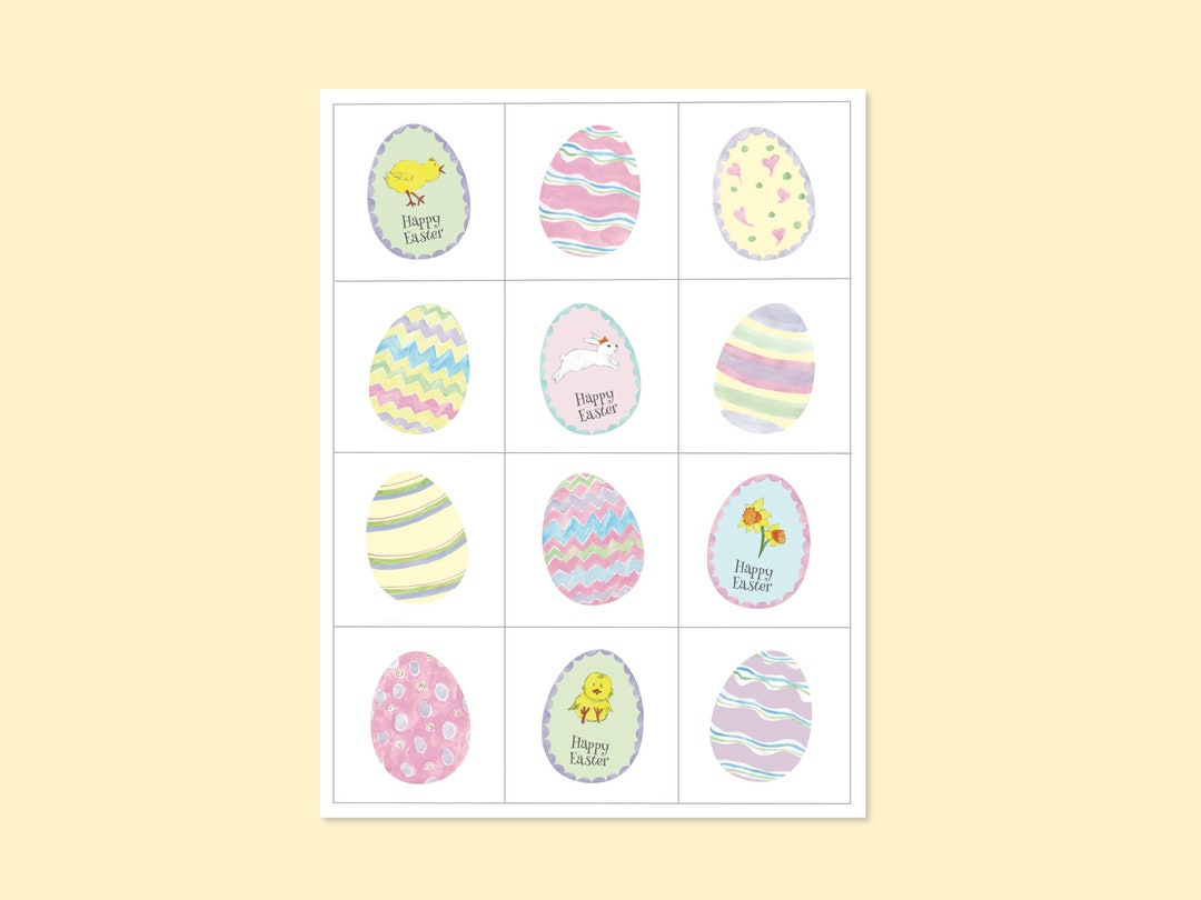 DIY Easter Memory Game - Direct Download - PDF - Etsy