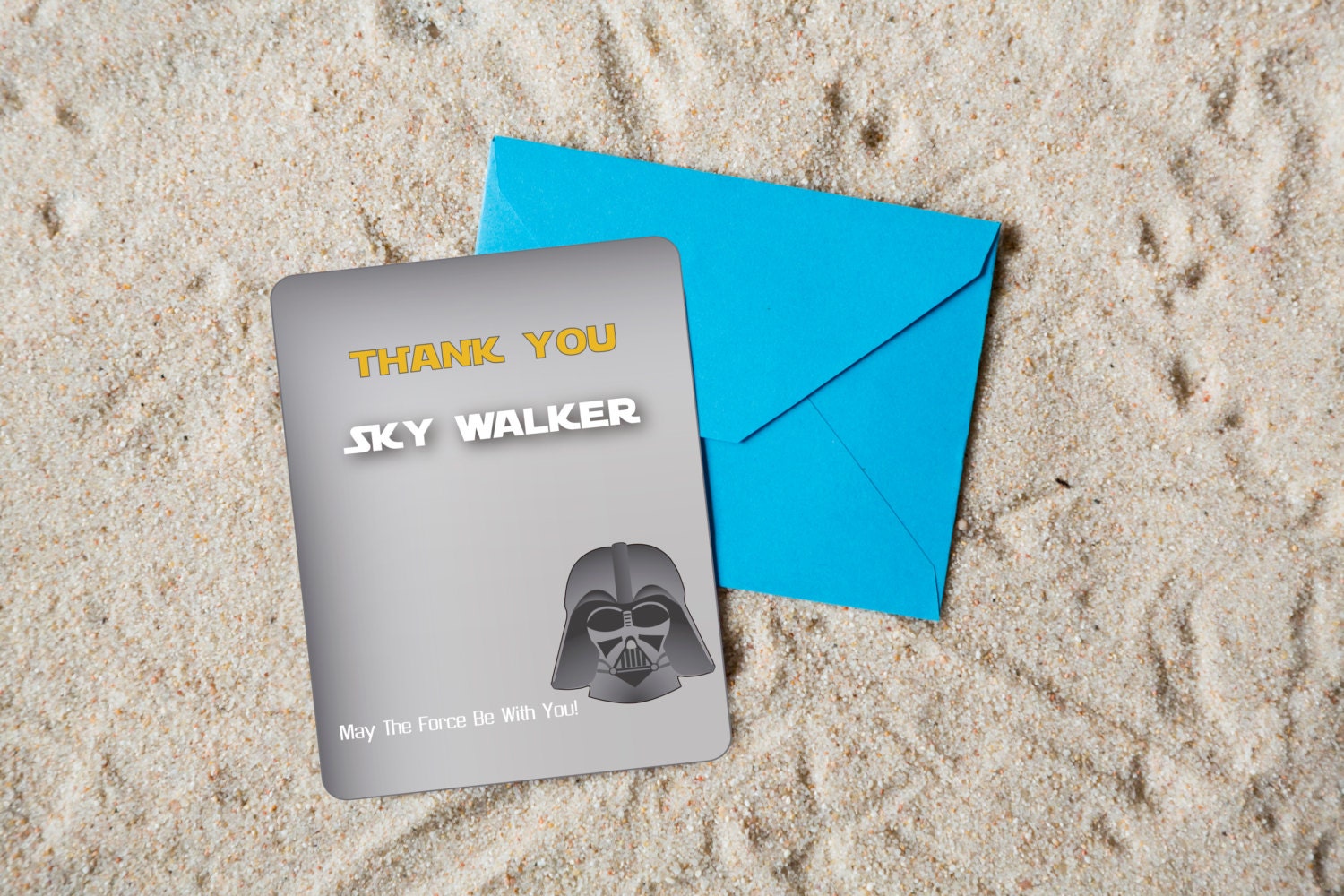 Darth Vader Thank You Card PDF - Direct Download - PDF - Star Wars ...
