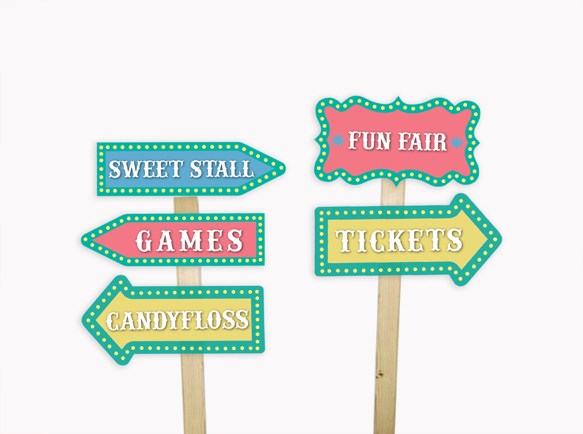 Fun Fair Signs Cricut Silhouette Cutting Files Pdf DXF - Etsy UK