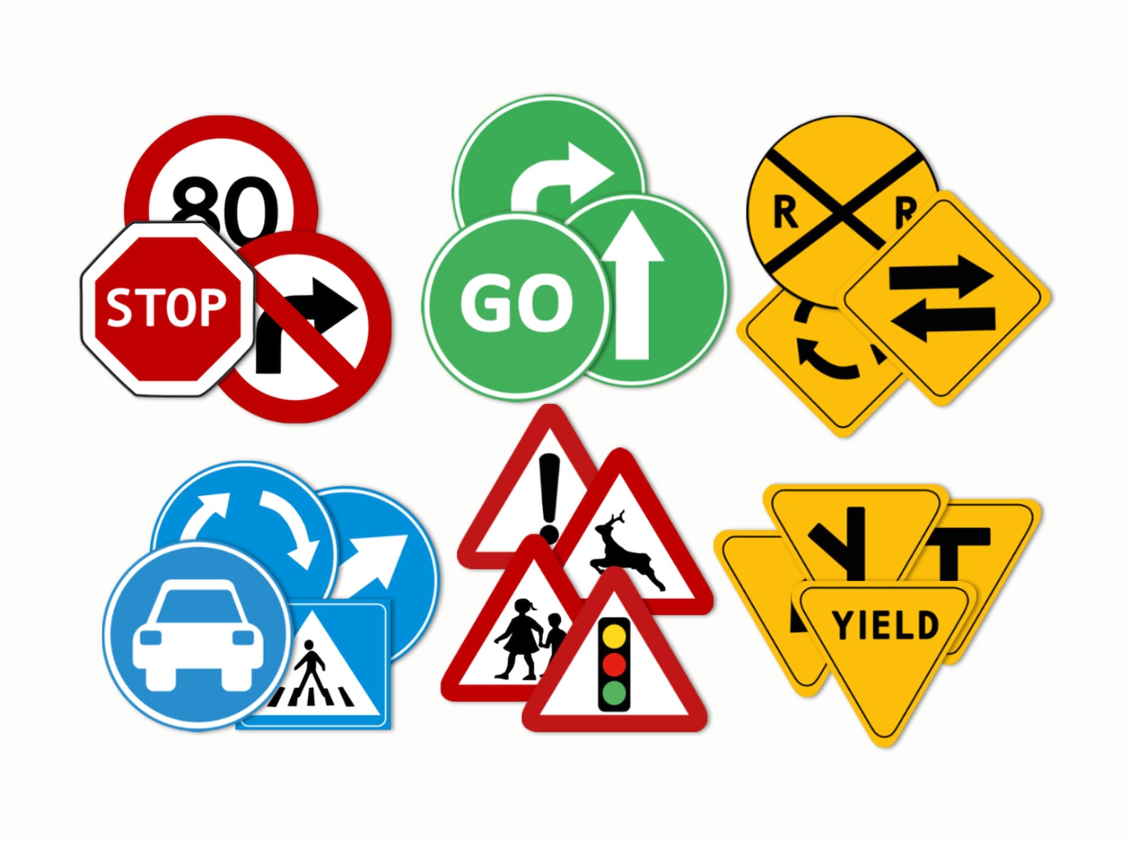 Traffic Signs Party Decoration - Race Cars Party Decor - Cricut ...