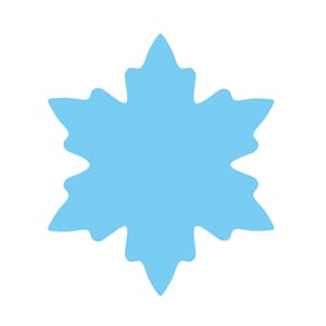 Snowflake Frozen Star Decoration Templates Set - Cricut - Silhouette ...
