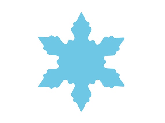 Frozen Snowflake Template