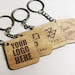 Pack of 50 Custom Rectangular Keychains With Business Logo, Engraved ...