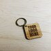 Pack of 50 Custom Rectangular Keychains With Business Logo, Engraved ...