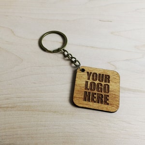 Pack of 50 Custom Rectangular Keychains With Business Logo, Engraved ...