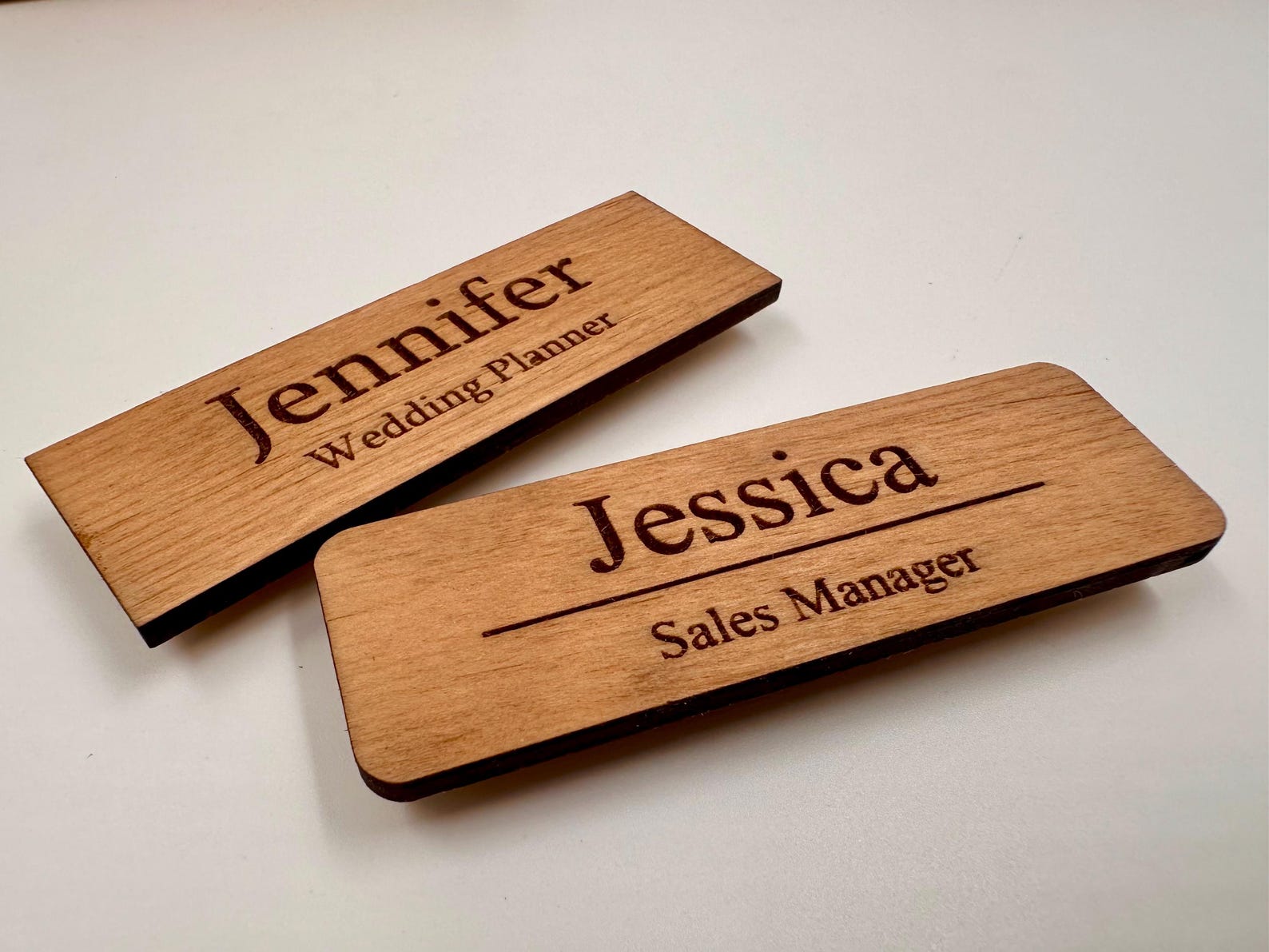 Personalized Name Tag Badge With Magnet Attachment | Wearable Magnetic ...