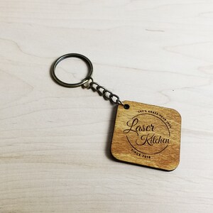 Pack of 50 Custom Rectangular Keychains With Business Logo, Engraved ...