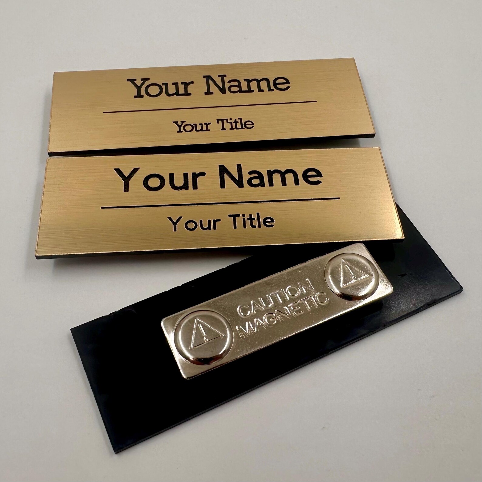 Name Tag Badge With Magnet Attachment | Personalized Wearable Magnetic ...