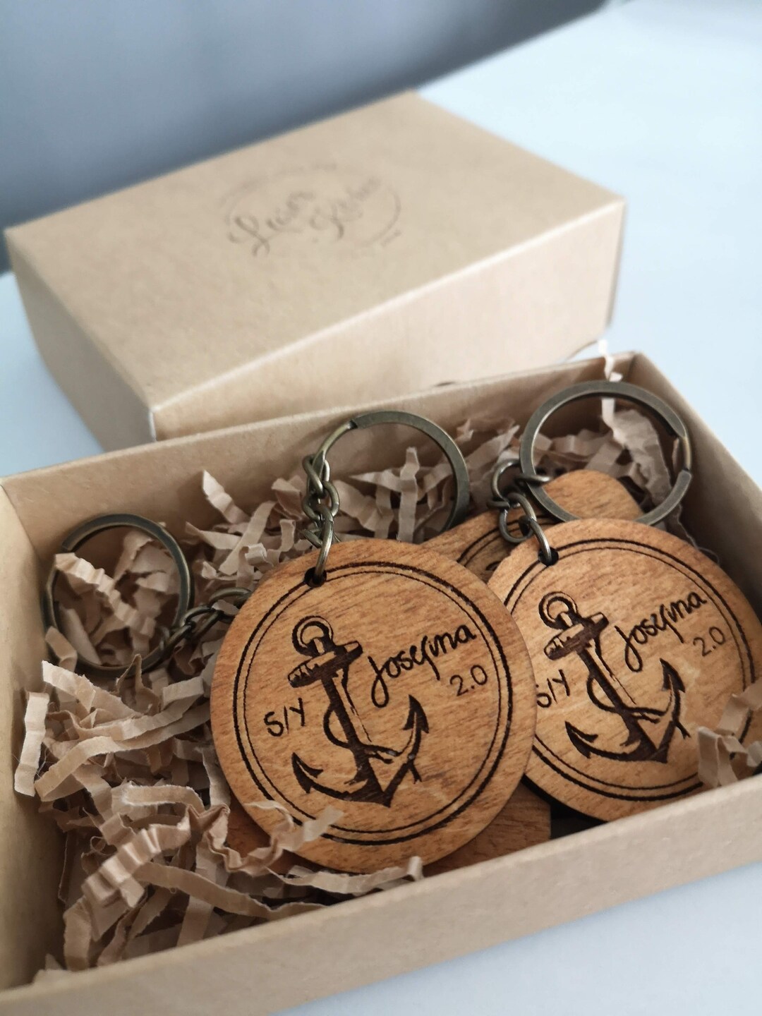 Pack of 10 Custom Round Keychain With Business Logo, Personalised ...