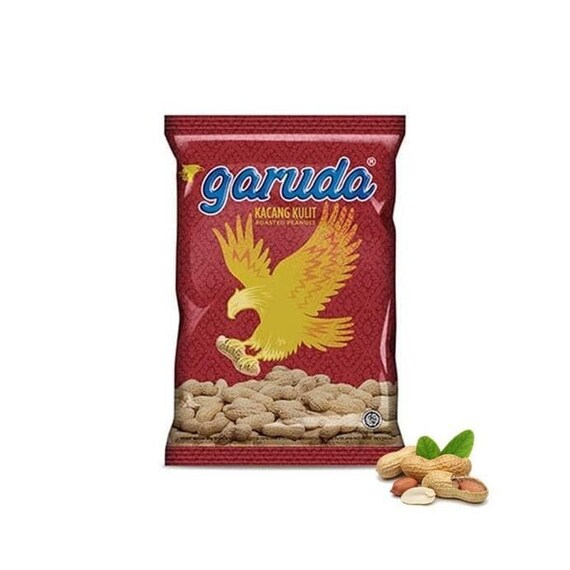 Garuda Kacang Kulit Roasted Peanuts Original Flavor 3.17 Oz | Etsy
