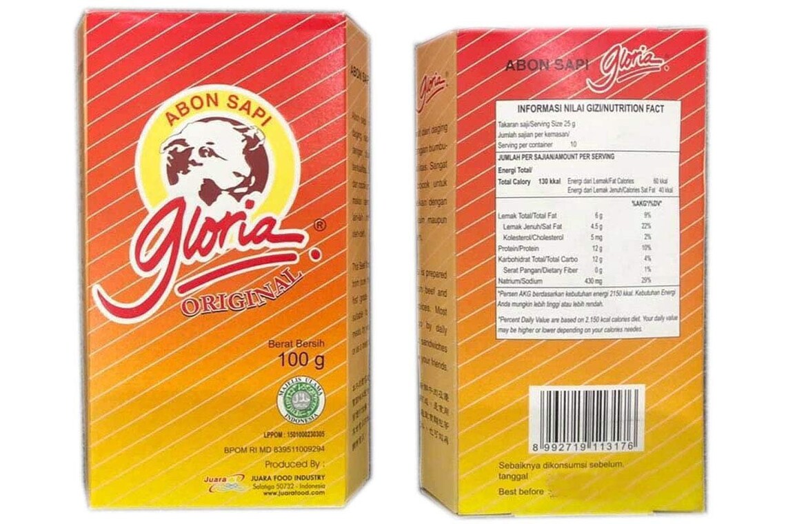 Gloria Abon Sapi Beef Floss 100 Gram - Etsy