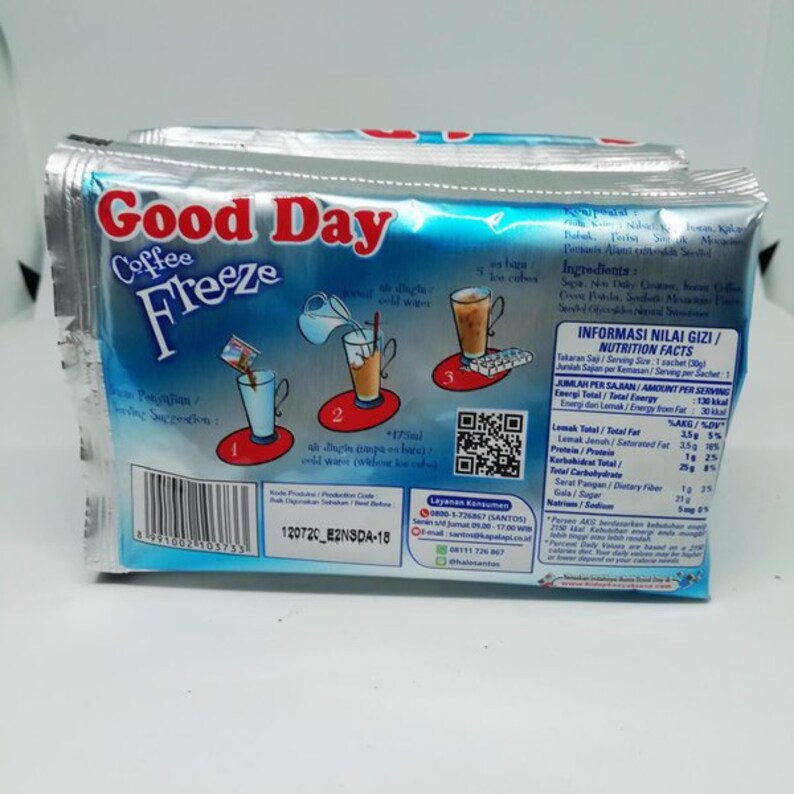 Good Day Freeze Coffee 10 Sachets hazelnut Macchiato - Etsy UK