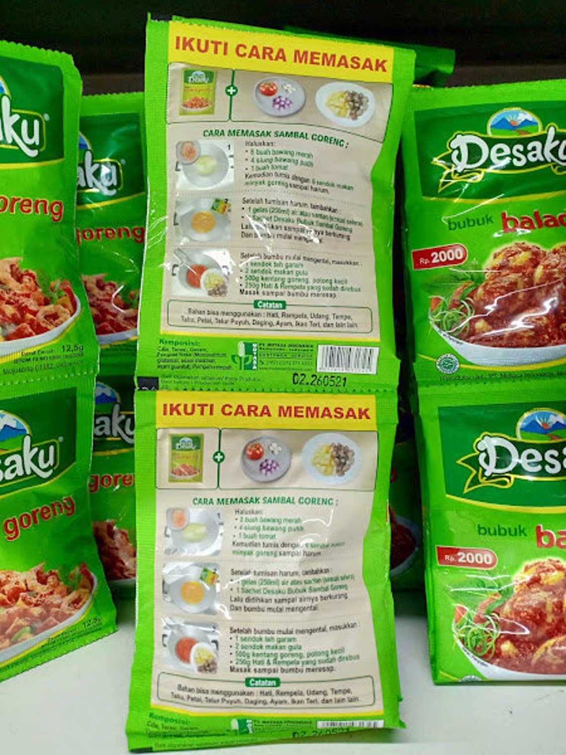 Desaku Bubuk Seasoning Powder opor, Sambal Goreng, Kari, Balado, Lodeh ...