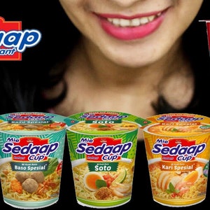Mie Sedaap Cup Instant soto Baso Spesial Mie Goreng Kari - Etsy