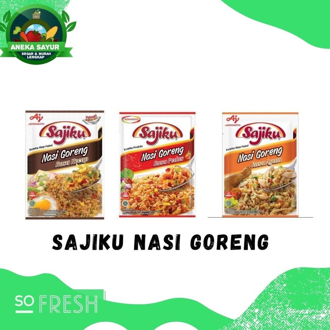 Sajiku Fried Rice Seasoning 20gr soy Sauce, Spicy Flavor, Chicken ...