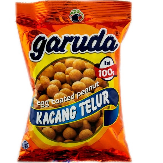 Garuda Food Kacang Telur Egg Coated Peanut 3.52 Oz - Etsy