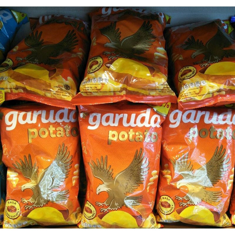 Garuda Potato Rasa Daging Sapi BBQ 60 Gramm | Etsy