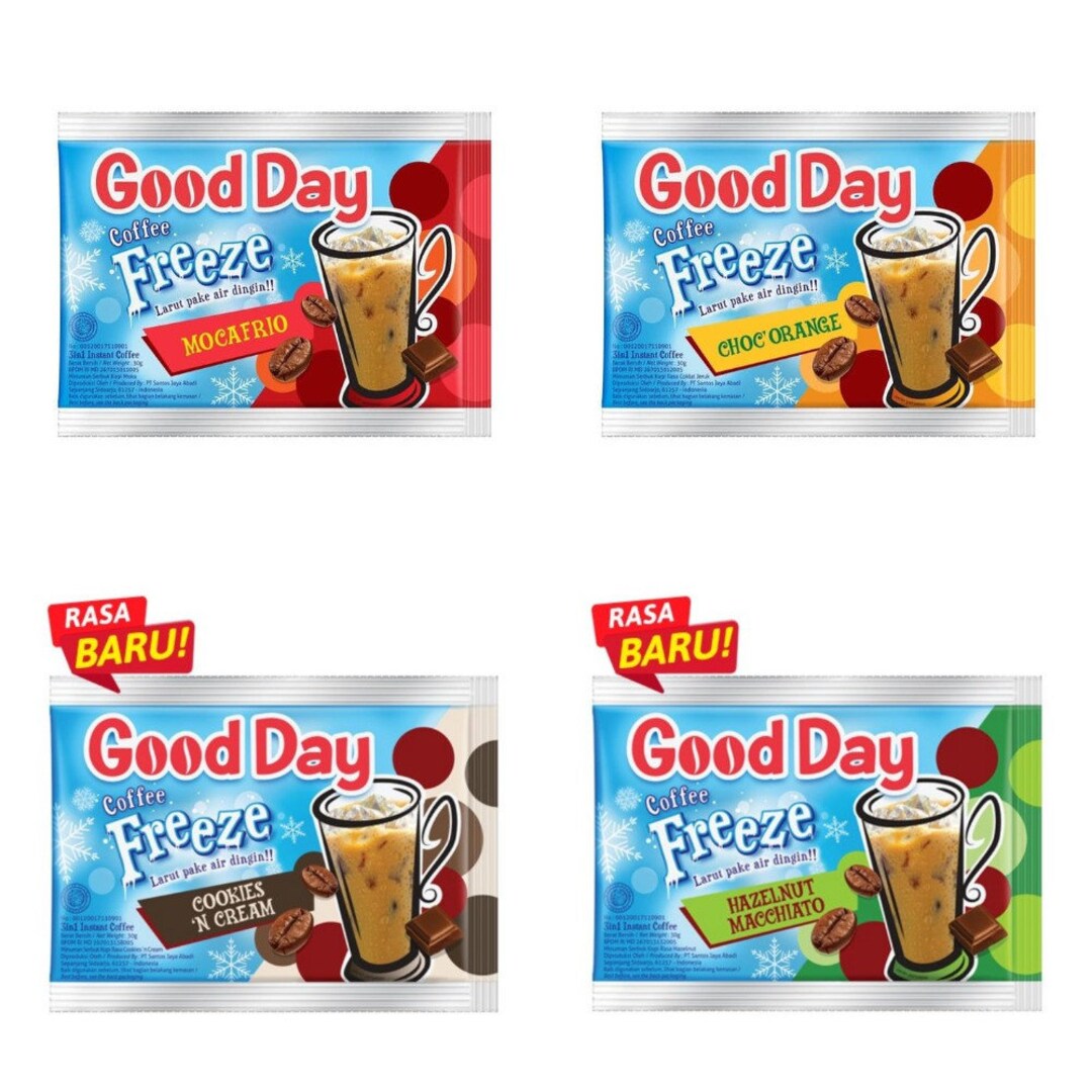 Good Day Freeze Coffee 10 Sachets hazelnut Macchiato - Etsy UK