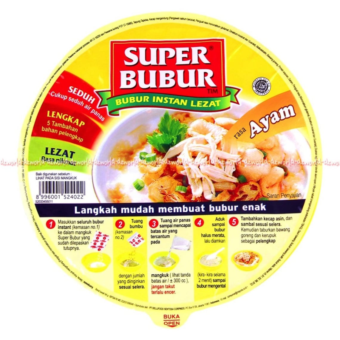 Super Bubur Instan Cup instant Cup Porridge 50gr - Etsy