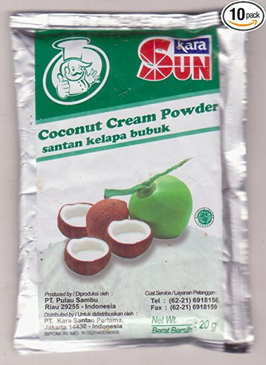 Sun Kara Santan Kelapa Bubuk Coconut Cream Powder 20 - Etsy