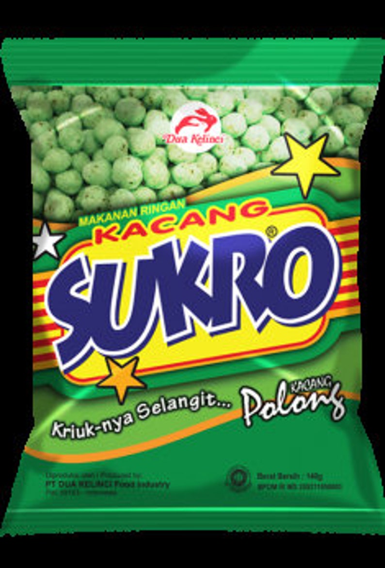 Dua Kelinci Kacang Sukro BBQ, Kedele, Kribo, Polong, Original - Etsy