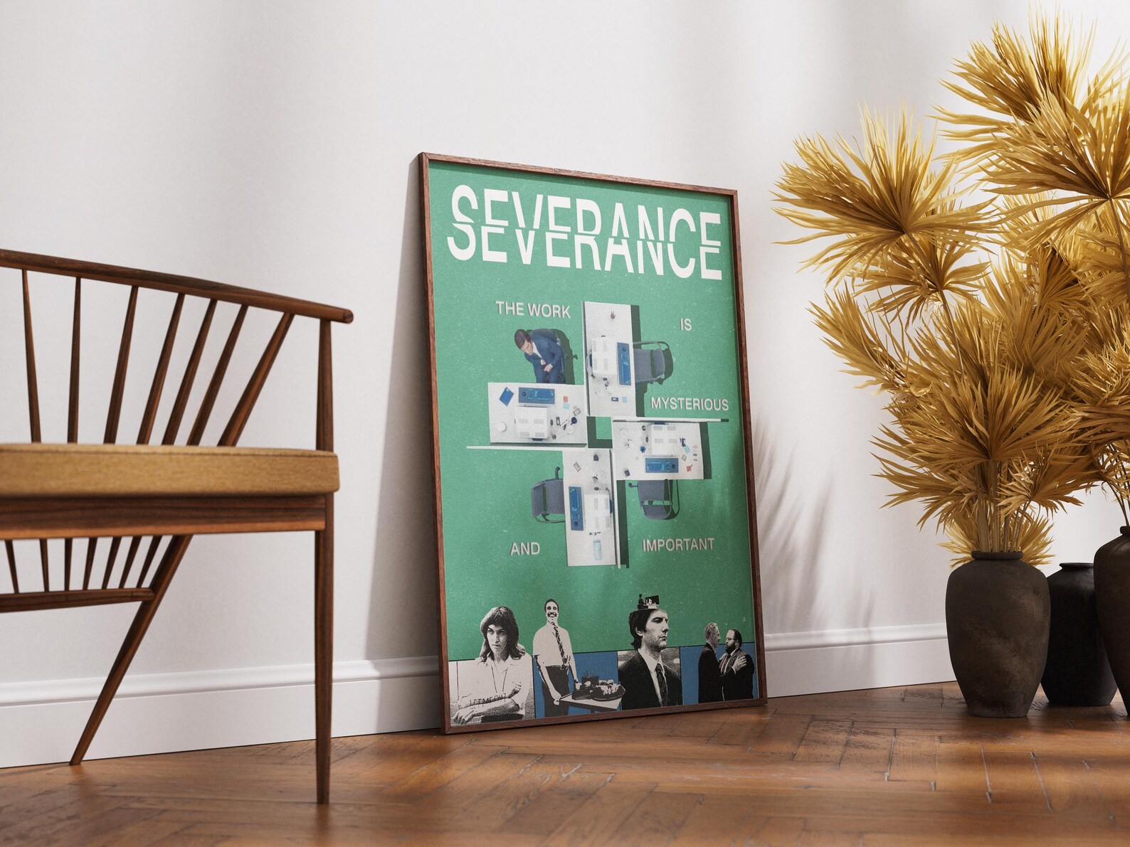 Severance-inspired Collage Art Print – Retro Minimalist TV Show Poster ...