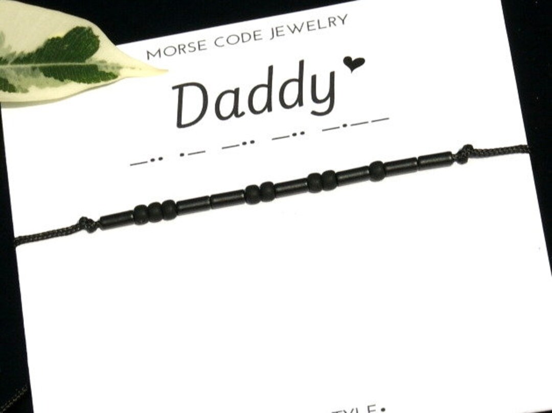 Daddy Morse Code Bracelet Dad Bracelet Father's Day Gift for Dad From ...