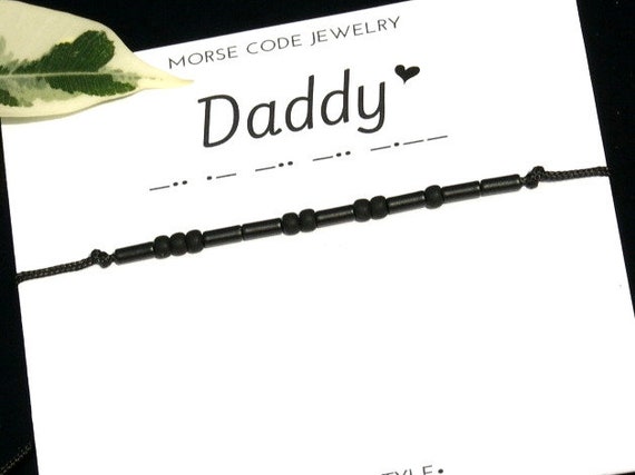 Daddy Morse Code Bracelet Dad Bracelet Christmas Gift for Dad - Etsy