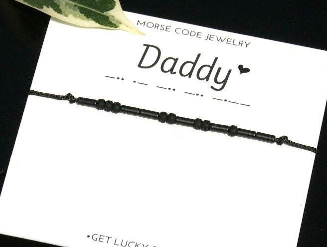 Daddy Morse Code Bracelet Dad Bracelet Father's Day Gift for Dad From ...