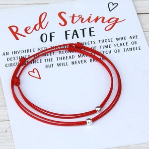 Red String of Fate Bracelets Matching Couple Bracelets Red String ...