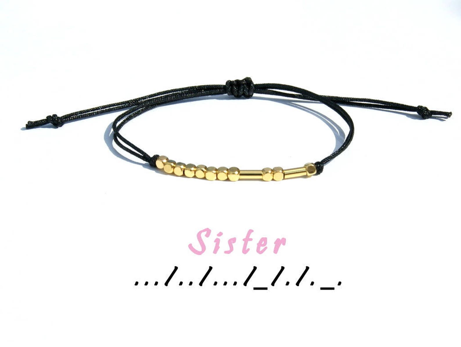 Bff Morse Code Bracelet Best Friend T For Besties Mothers Etsy