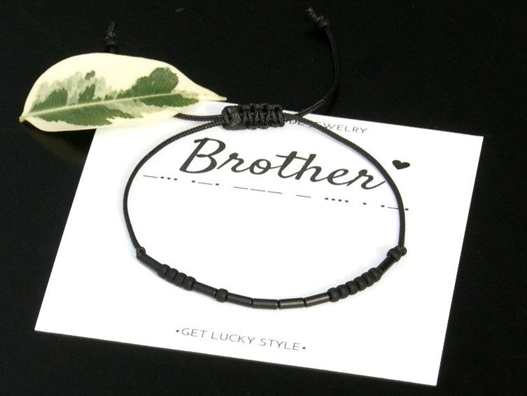 BROTHER Morse Code Bracelet Brother Bracelet Gift for Brother Birthday ...