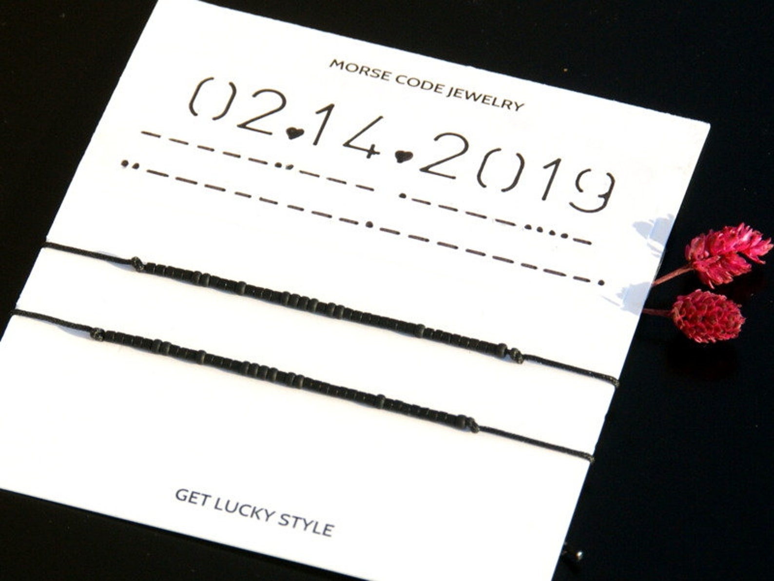 Custom Date Morse Code Bracelet Couple Matching Couple - Etsy