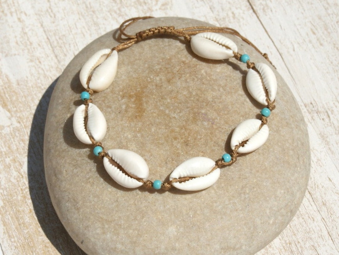 Shell Anklet Cowrie Shell Anklet Seashell Anklet Beach Anklet Summer ...