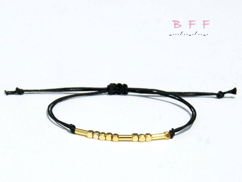 Bff Morse Code Bracelet Best Friend T For Besties Mothers Etsy