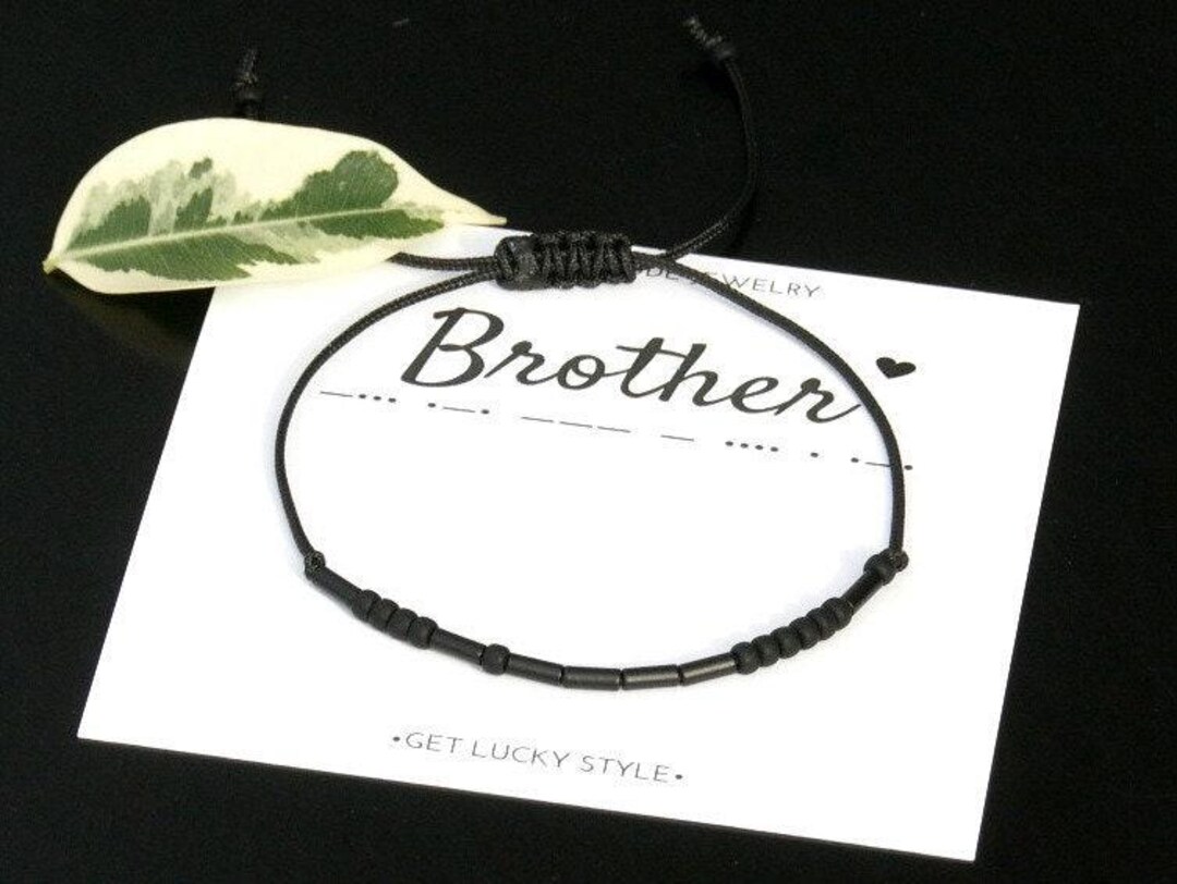 Brother Morse Code Bracelet ,sibling Gift From Sister - Etsy
