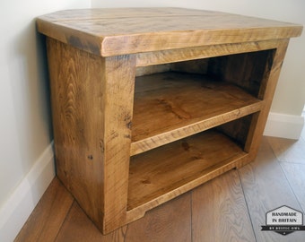 Rustic Pine TV Unit Solid Chunky Wood Stand/cabinet - Etsy UK