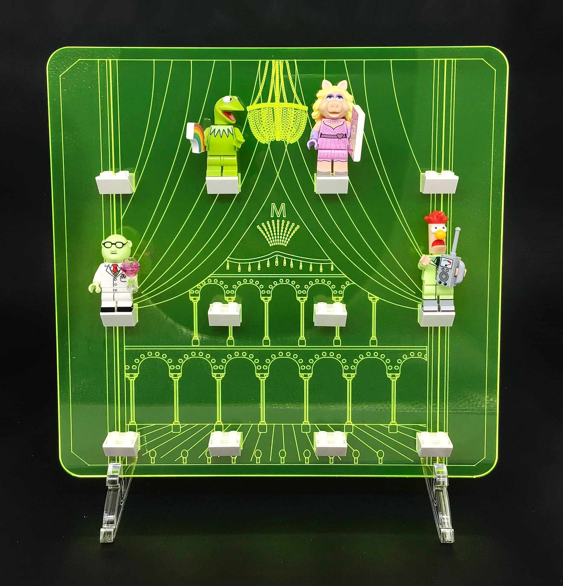 Muppet Lego Character Stage Perspex Display Stand With Feet. | Etsy UK