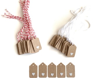 Silver Gift Tags | Etsy