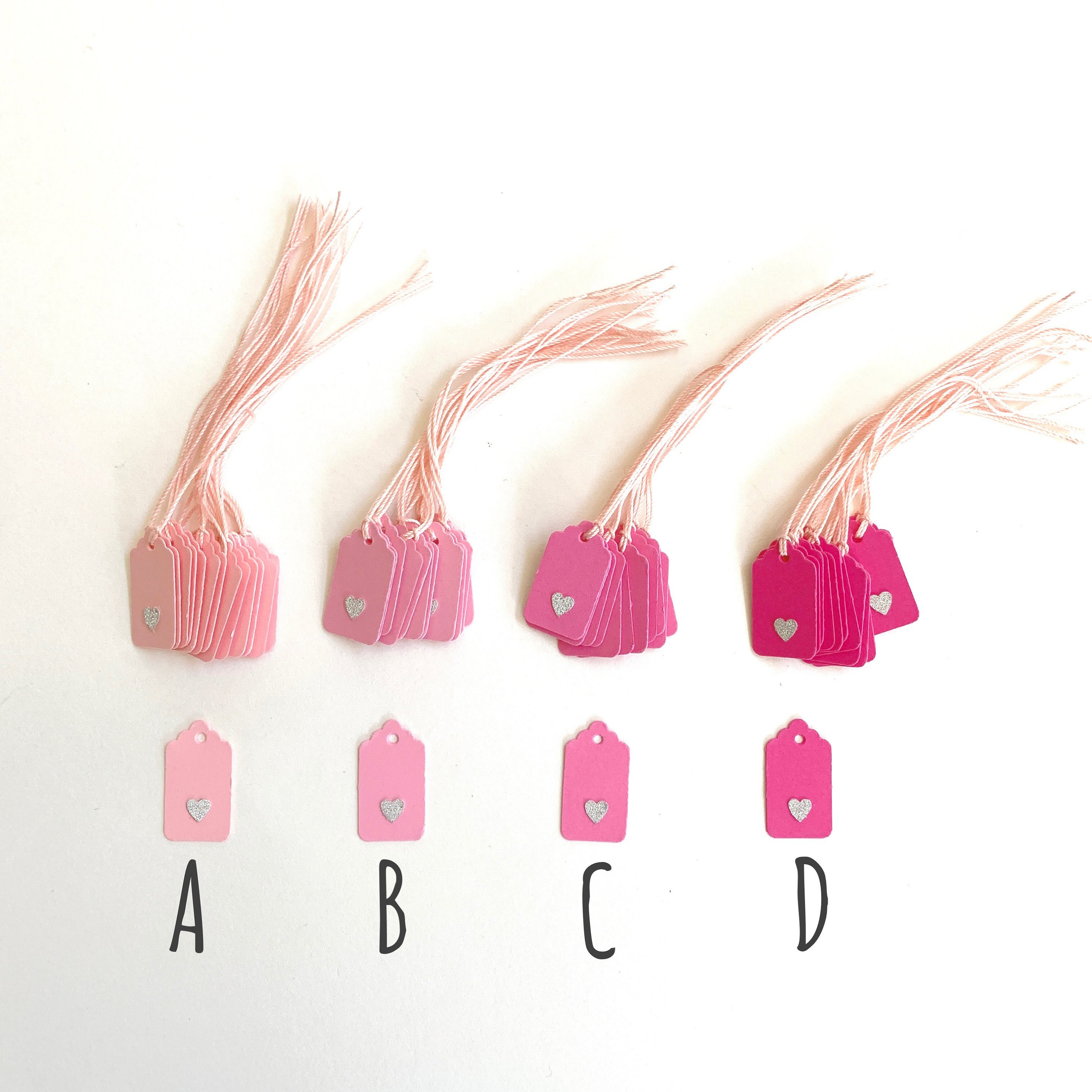 Tiny Gift Tags/ Metallic Silver Heart Gift Tags/ Handmade Gift | Etsy