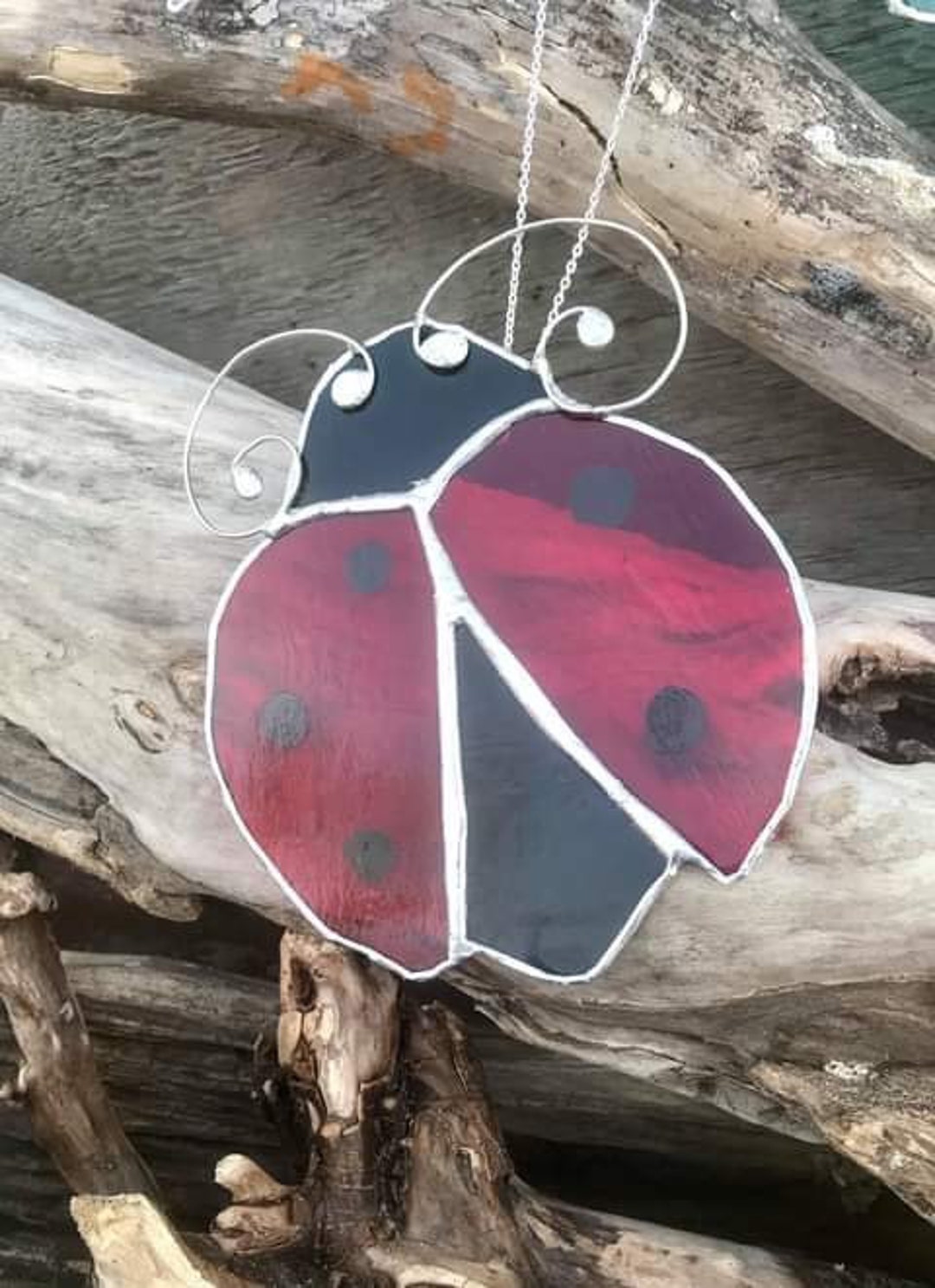 Stained Glass Lady Bug - Etsy