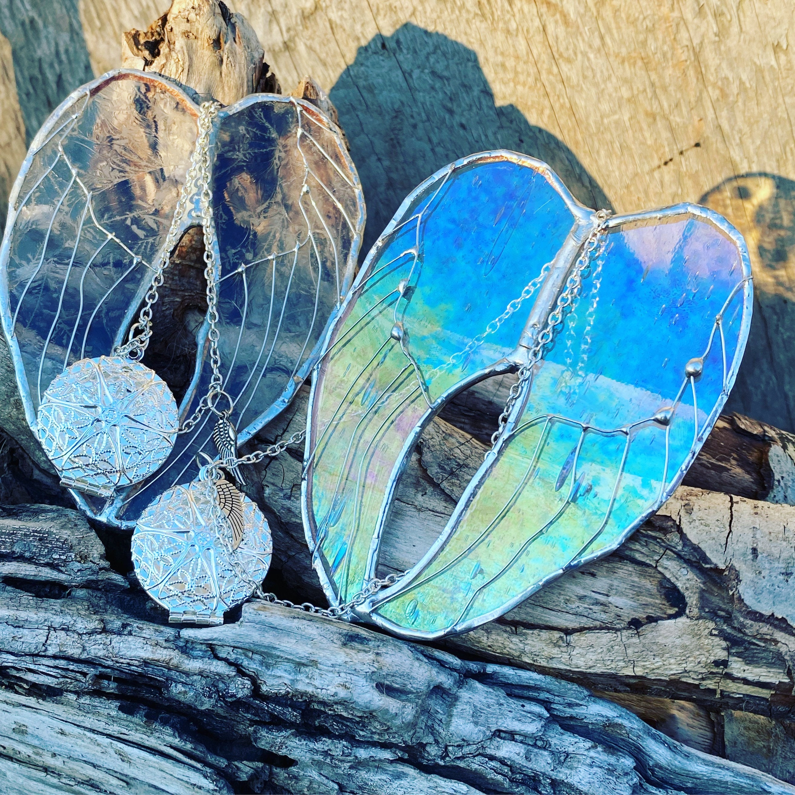 Small Stained Glass Angel Wings - Etsy