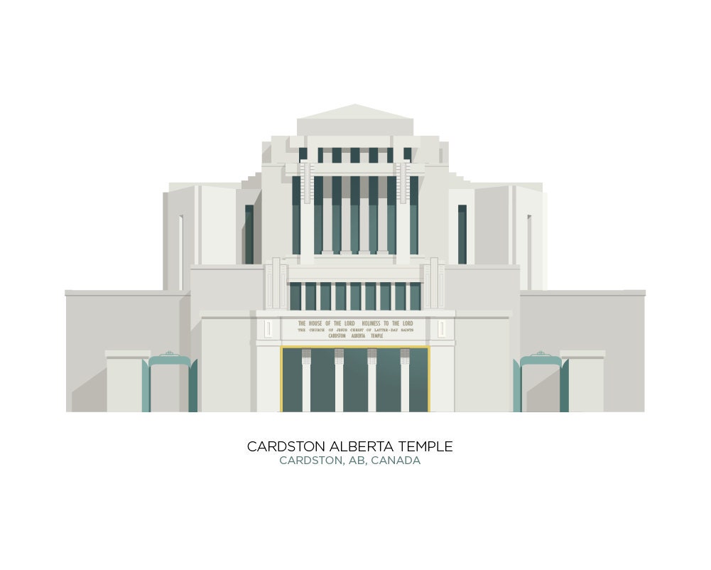 Cardston Alberta Temple (digital File) - Etsy