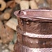Original Round Container Vase With Hand Made Chiseled Copper - Etsy