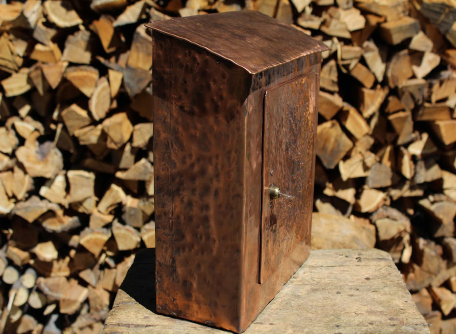 Handmade Copper Mailbox With Holly Branch - Etsy