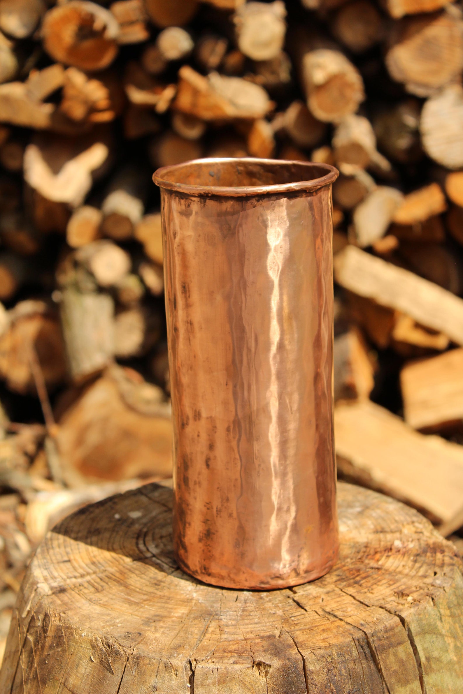 Handmade Tall Copper Container Vase Jar - Etsy